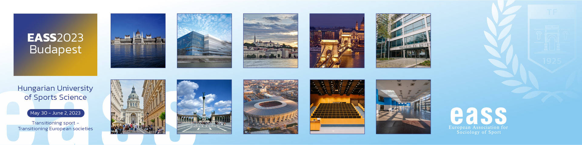 Hungarian University of Sports Science - EASS2023 banner